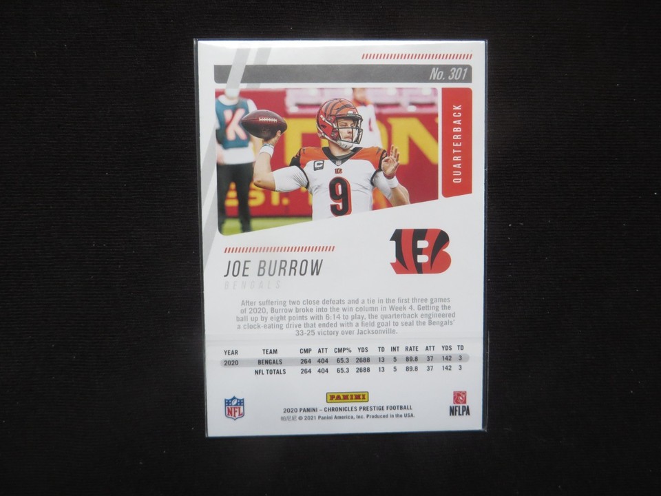2020 Chronicles Prestige NFL - Joe Burrow - ROOKIE RC - Cincinnati ...
