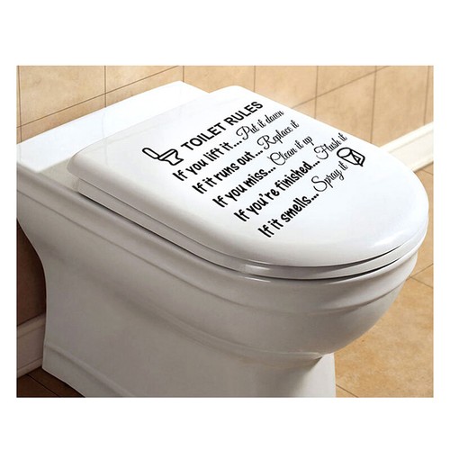 Funny Toilet Seat Sofa Chair Wall Stickers Bathroom Home Decoration ...