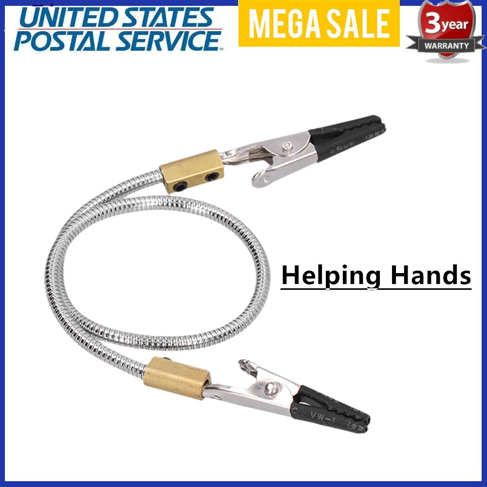 Helping Hands Soldering Welding Third Hand Tool Adjustable 2 Clip ...