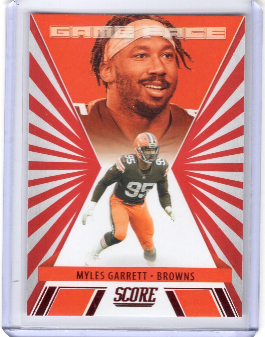 MYLES GARRETT 2021 Score GAME FACE RED PARALLEL #GF8 - BROWNS | eBay