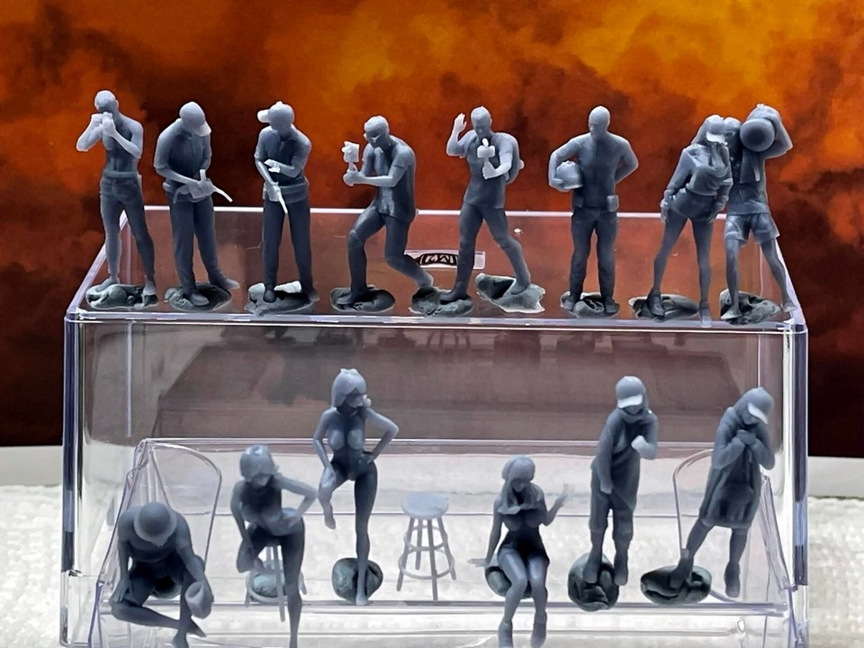 1:64 Figures - For Dioramas Miniature Figures 164 Fig Lot 554 | eBay