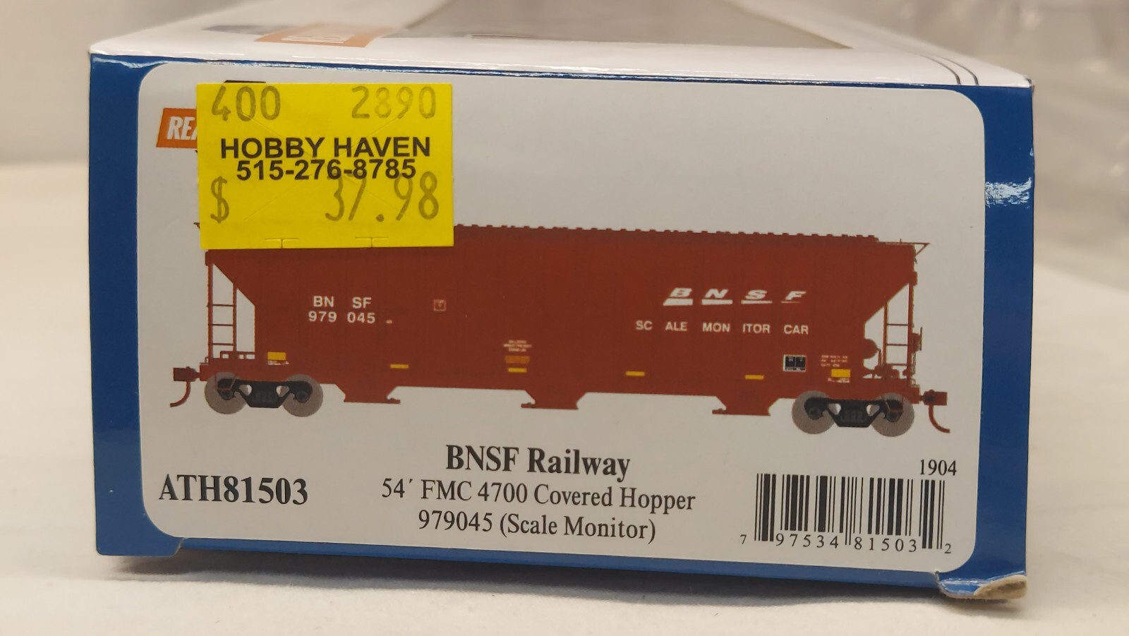 Athearn Ready to Run FMC 4700 Covered Hopper BNSF Burlington Northern ...