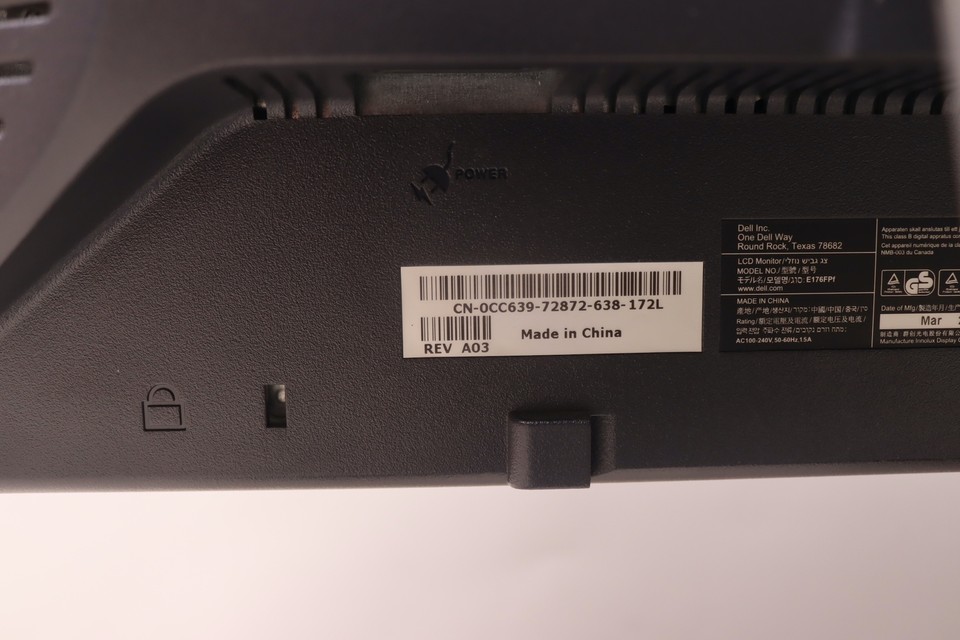 Dell 17" LCD 1280x1024 Monitor E176FPx REV A03 | eBay