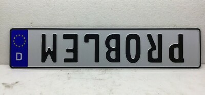 custom VW european German car license plate tag Jeep 4x4 Land Rover g ...
