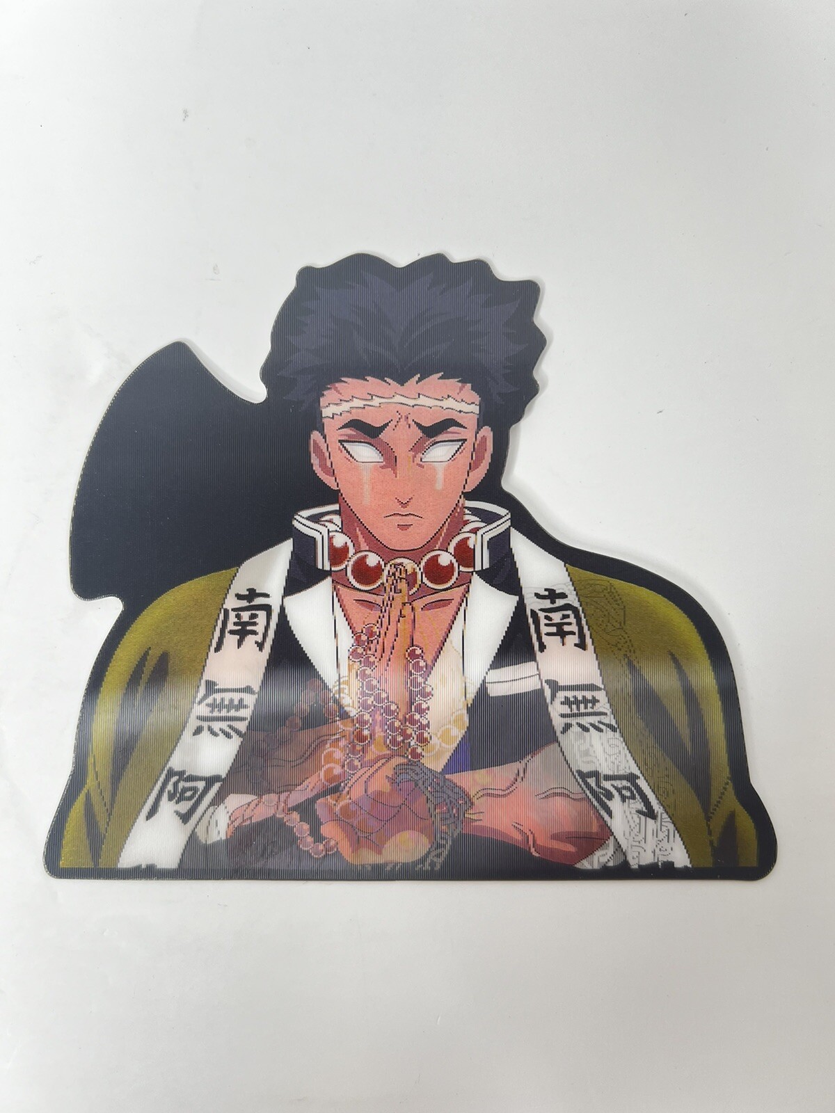 Demon Slayer Gyomei Himejima Hashira 3D Lenticular Motion Car Sticker ...