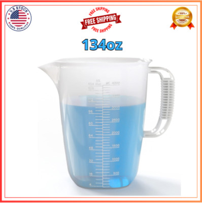 1 Gallon Measuring Pitcher-Convenient Conversion Chart134oz Extra Large ...