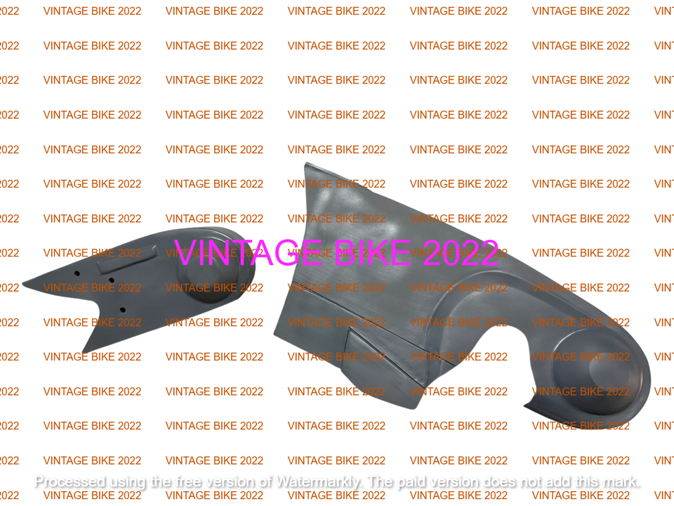 INDIAN CHIEF FRONT & REAR RAW FENDER MUDGUARDS + CHAIN GUARD POST WAR ...