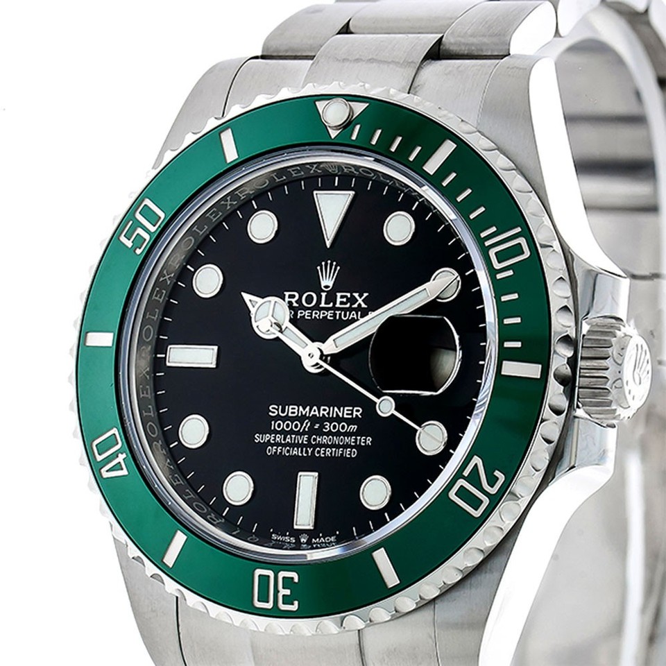 Rolex Submariner Watch 41MM Black Index Hour Markers Dial Ceramic | eBay