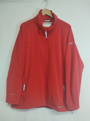 Mens Regatta Red Soft Shell Jacket XXL Waterproof (Read Description ...