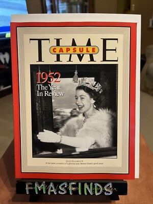 G3 2002 QUEEN ELIZABETH TIME Capsule 1952 The Year In Review Magazine ...