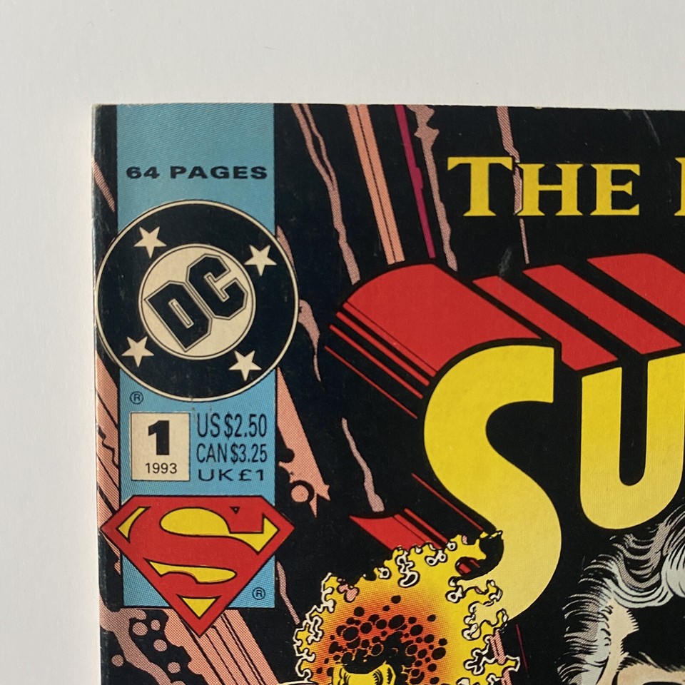 The Legacy of Superman #1 1993 1st app Auron DC Comics Metropolis 64 ...
