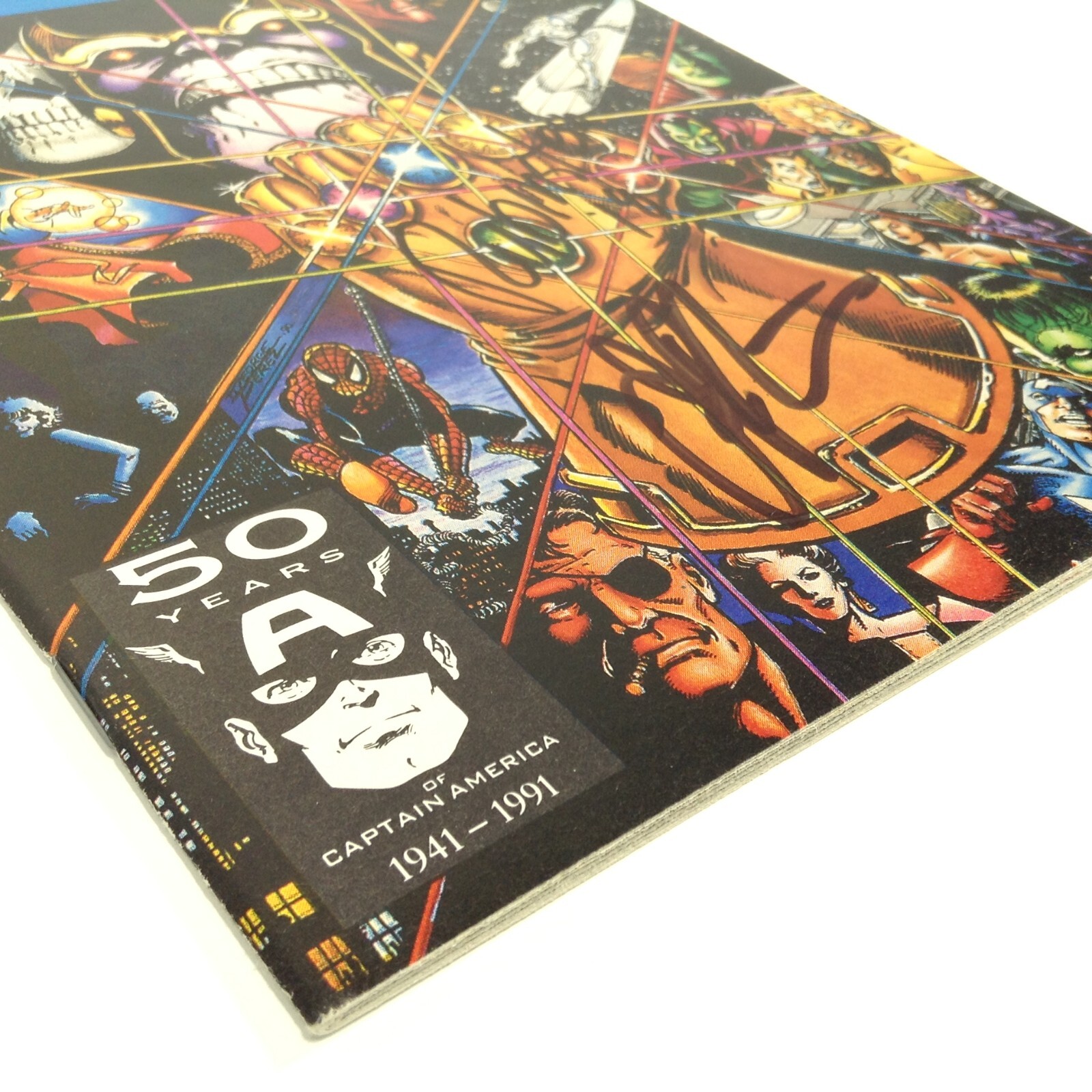 1991 THE INFINITY GAUNTLET # 1 - 2x SIGNED JIM STARLIN & JOE RUBINSTEIN ...