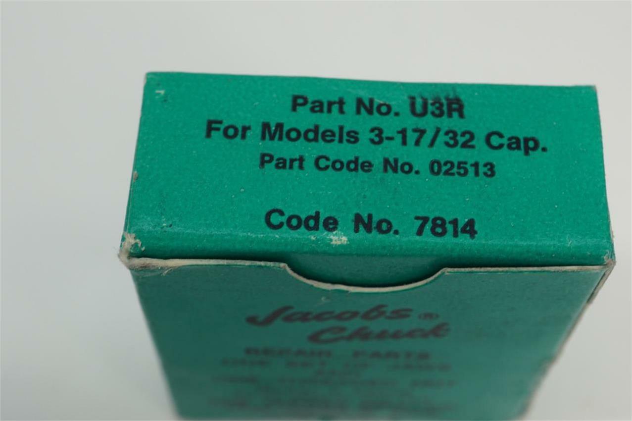 New Jacobs U3R Jaws & Threaded Nut Repair Kit 3-17/32 Cap Drill Chuck ...