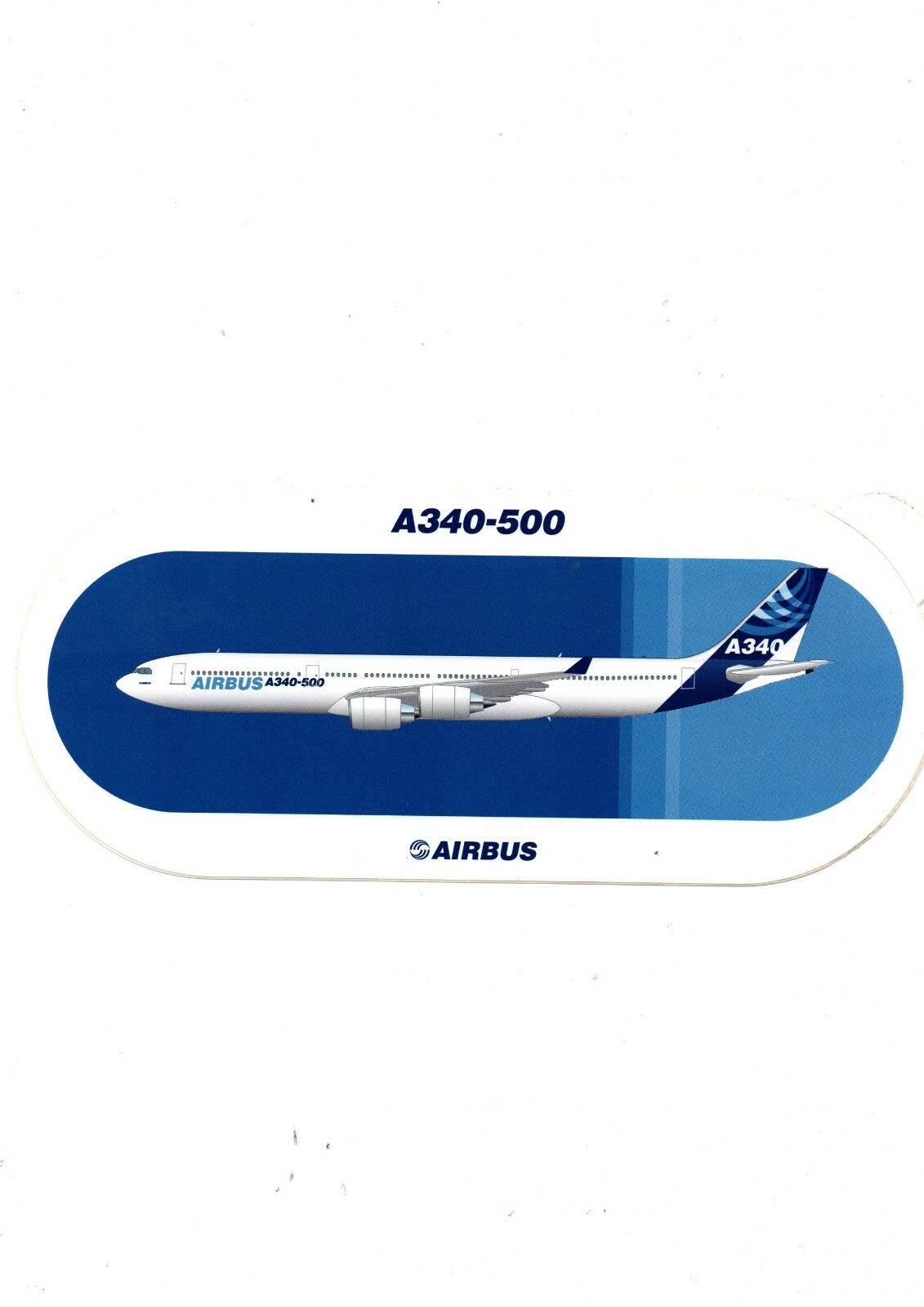 AUTOCOLLANT STICKER AIRBUS INDUSTRIE A340 - 500 AVION / PLANE TOP | eBay