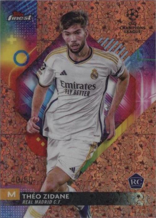 2023-24 Topps Finest UEFA Club Competitions - Theo Zidane #26 Rose Gold ...