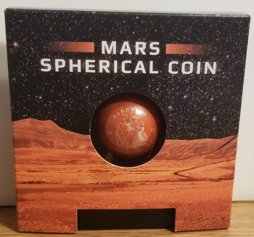 BARBADOS 2021 $5 MARS SPHERICAL FINE SILVER COIN FREE SHIPPING | eBay