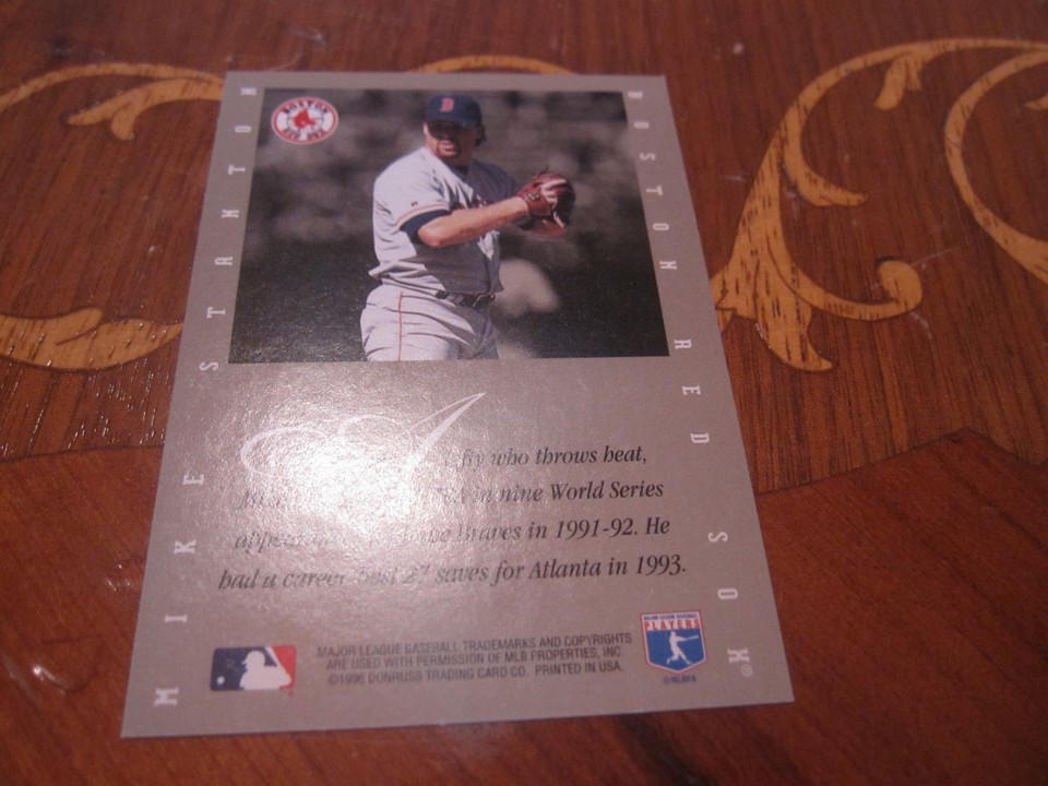 Mike Stanton Autographed Baseball Card JSA Auc Certified | eBay