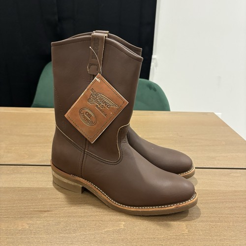 Red Wing 1155 Pecos Leather Work Boots Heritage Nailseat Soft Toe USA ...