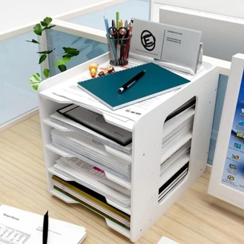 A4 Paper Desktop Storage Rack Document Drawer Organizer Multilayer ...