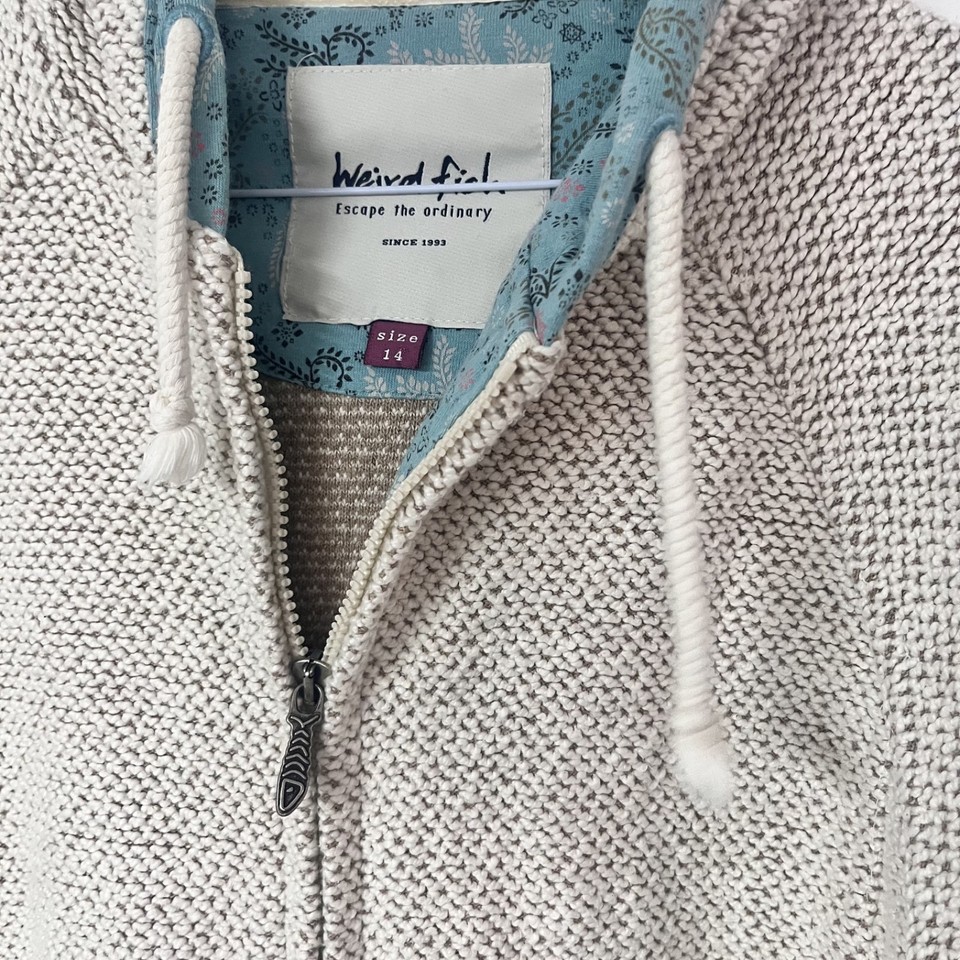 womens weird fish heavy zip jacket size 14 | eBay UK