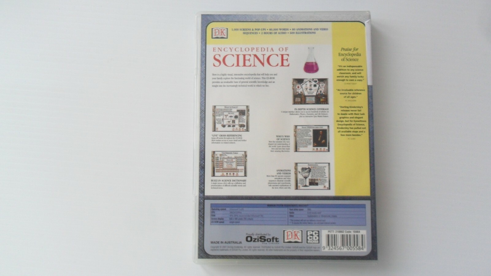 ENCYCLOPEDIA OF SCIENCE KIDS CHILDRENS REFERENCE SOFTWARE DK PC CD ROM ...