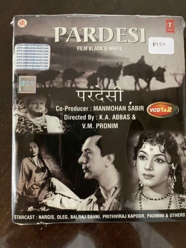 Bollywood Hindi Movie VCD Pardesi 1957 Indo-Soviet Coproduction by K A ...