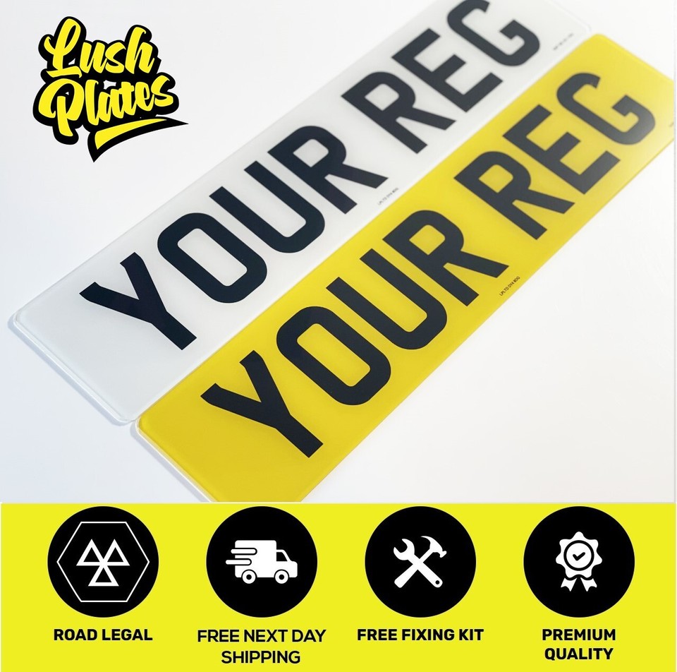 Number Plates Premium - 100% ROAD/MOT Legal Car Registration - STANDARD ...