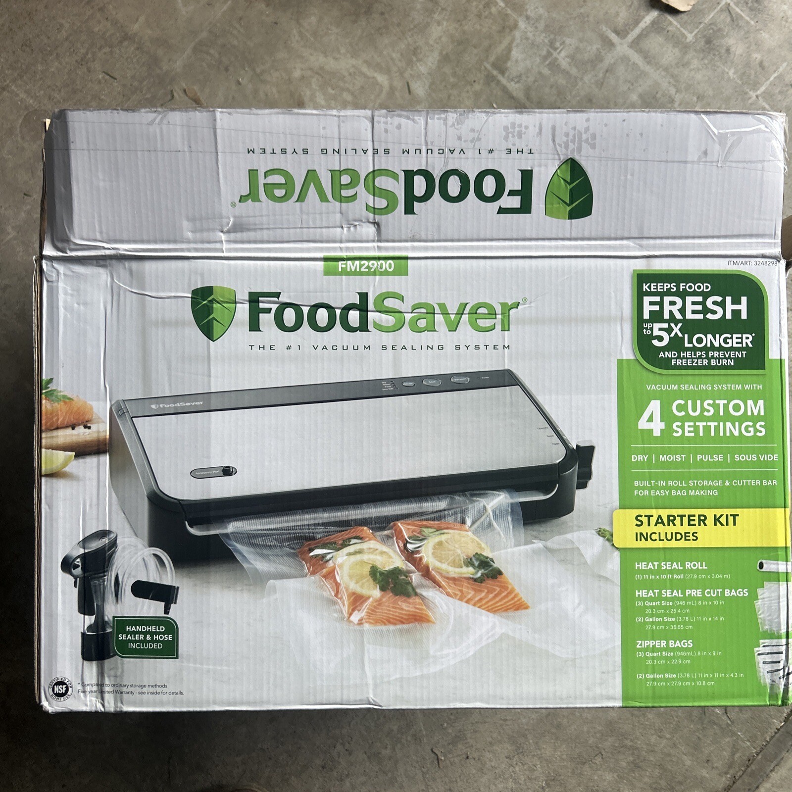 New FoodSaver Vacuum Sealing System W/ Handheld Sealer Attachment ...