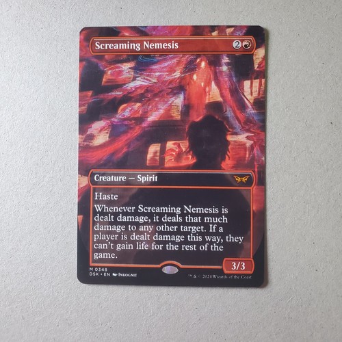 MTG single - Duskmourn: Screaming Nemesis (0348 - Borderless Mirror ...