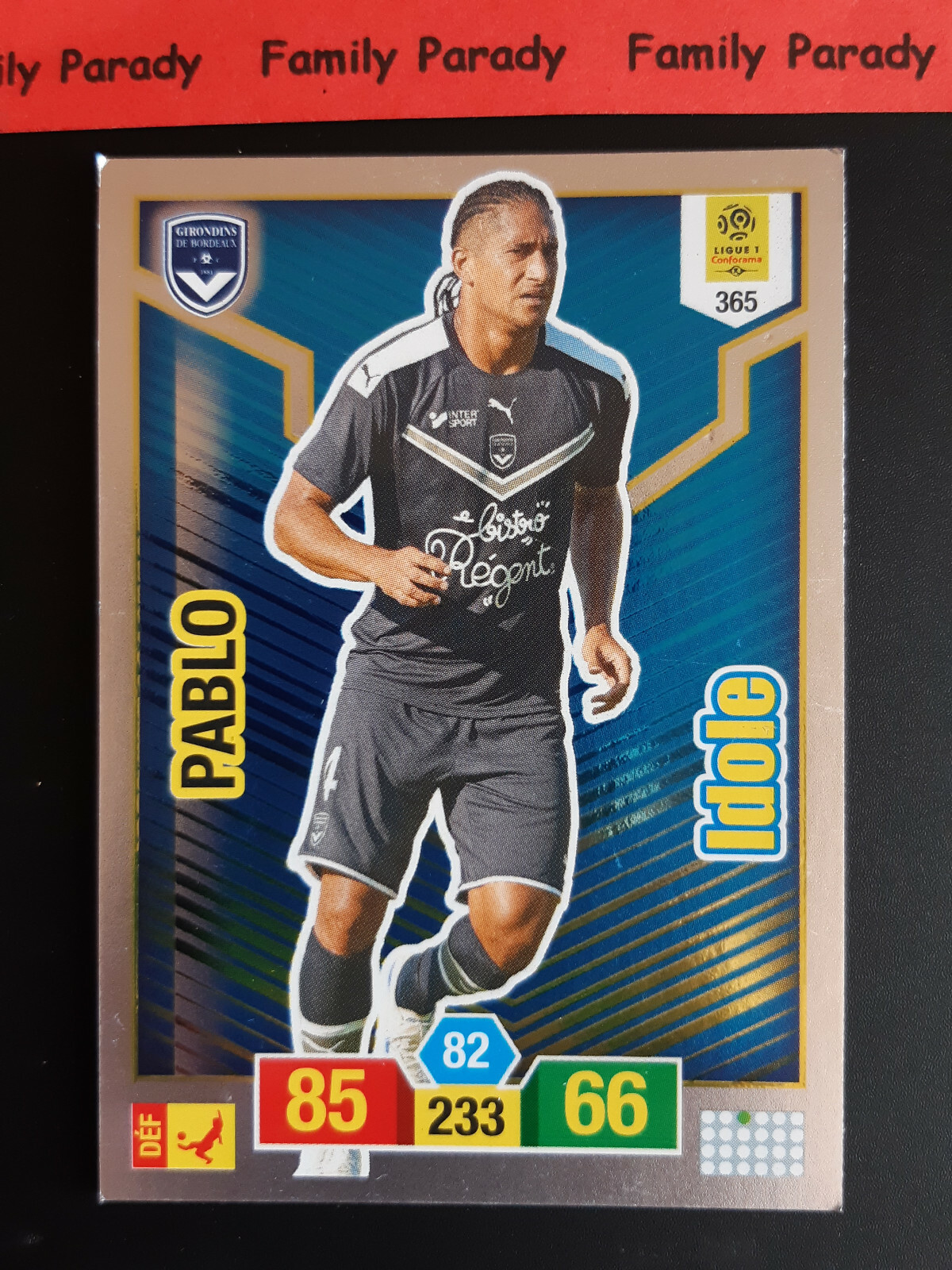 Pablo Idole 365 Girondins de Bordeaux Card Panini Adrenalyn XL Foot ...