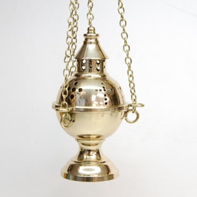 Very Nice Triple Chain Brass Church Censer Thurible (#431) Chalice Co ...
