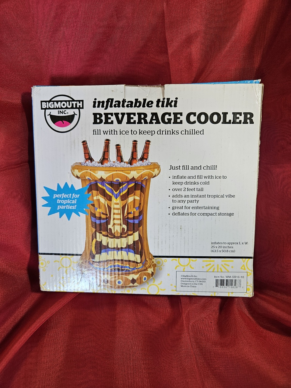Bigmouth Tiki Inflatable Beverage Cooler Tropical Party Cooler | eBay