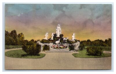 Oldenburg, IN Postcard- OUR LADY OF FATIMA CONVENT GROUNDS FARTHER VIEW ...