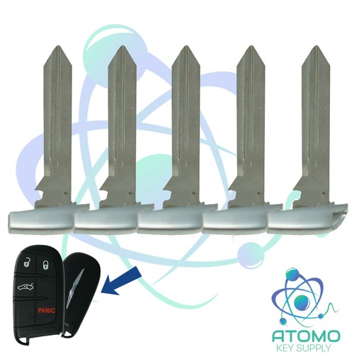 (5 Pack) New Uncut Insert Blade Emergency Key Replacement for Chrysler ...