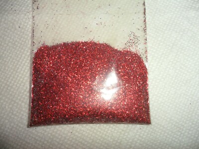 Vintage 1 oz loose Fine Red Glitter | eBay
