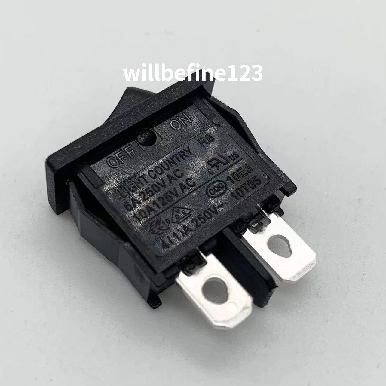 2pc LIGHT COUNTRY R6 2 Pins 2 Positions Micro Slim Rocker Switch | eBay