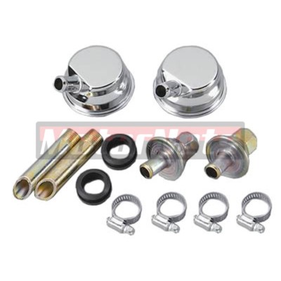 Crankcase Evacuation System Kit Evac PCV Chrome Zinc SBC BBC Race 350 ...