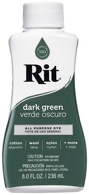 Rit Dye Liquid 8oz-Dark Green (Pack of 3) | eBay