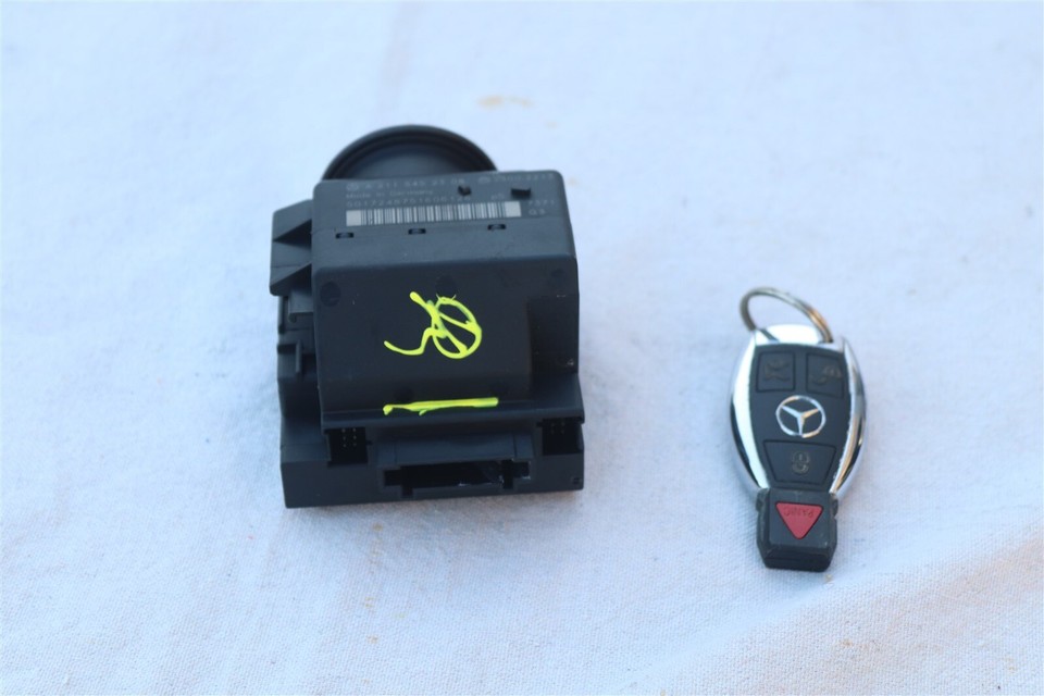 Mercedes Ignition Start Switch Module & Key Fob Keyless Entry Remote ...