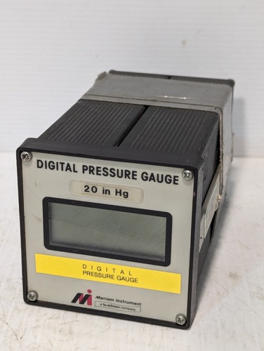 Meriam DN0020IH Digital Pressure Gauge, 20 In Hg, 24VDC/110VAC - Free ...