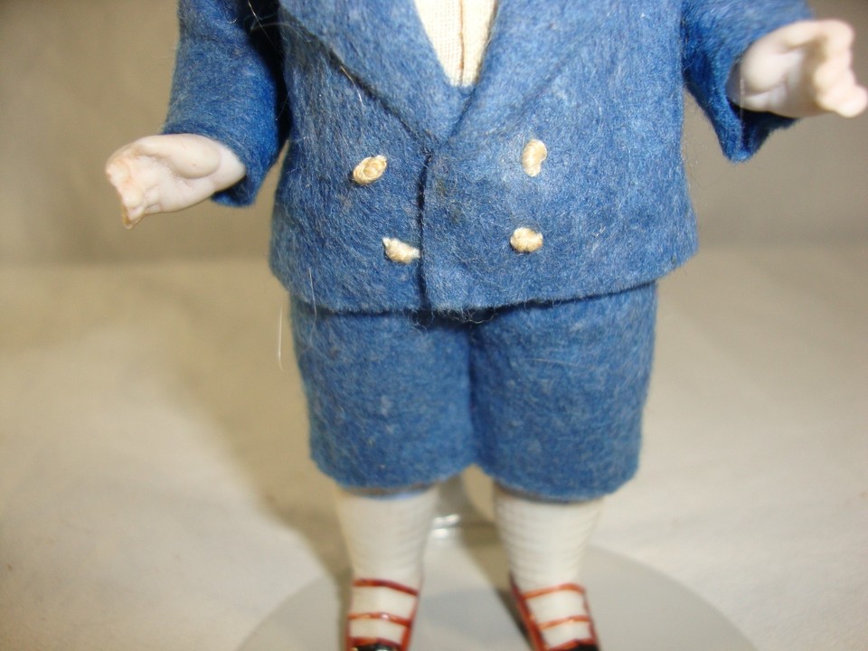 Antique/Vintage German Bisque Boy Doll Marked 165 Cabinet Size All ...