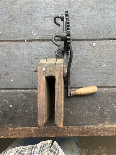 Antique 3 Hook Rope Maker Pat Nov 12 1901 Crank Rope Making Machine Vtg ...