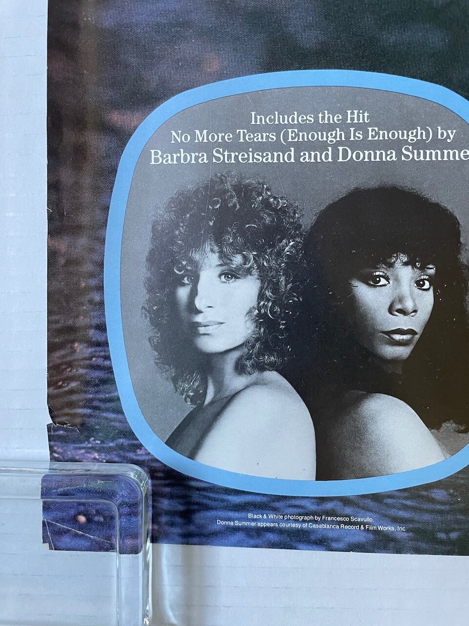 BARBRA STREISAND Wet 1979 US PROMO Only POSTER No More Tears DONNA ...