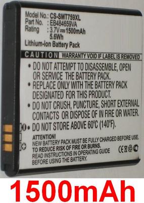 BATTERIE 1500mAh Type EB484659VA For SAMSUNG GT-I8150 Galaxy Wonder ...