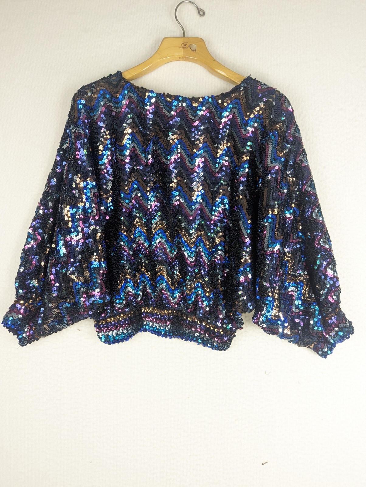 Vintage Sequin Top Dance Club Rave Party Cocktail Siz… - Gem