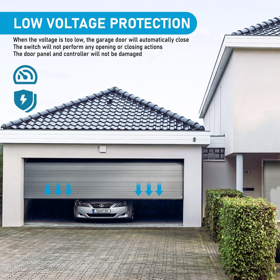 750lb 3/4HP Smart Garage Door Opener Wifi Chain Drive Motor Ultra-Quiet ...