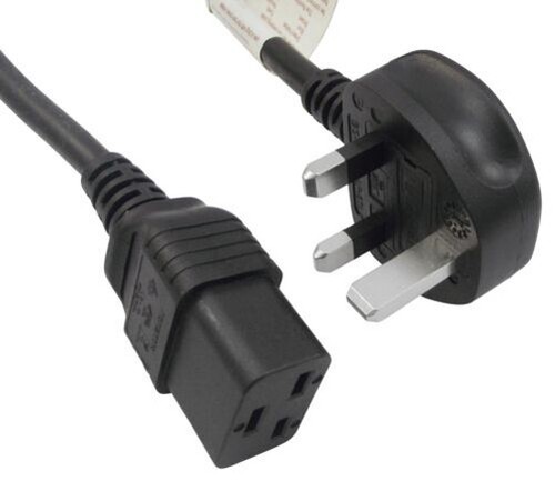 Power Cord, GB Plug-Iec 60320 C19, 1M, Secteur Puissance Câble, Qty.1 ...