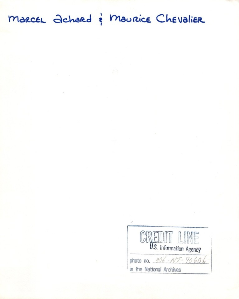 Marcel Achard + Maurice Chevalier (1960s) 🎬⭐ Original Vintage Photo K ...