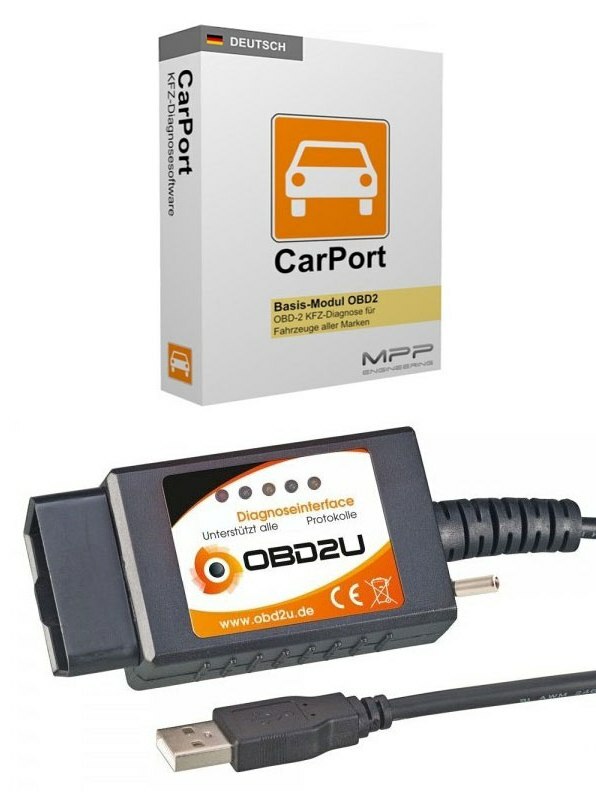 Für viele Fahrzeuge E327 USB OBD 2 Diagnose-Interface DEUTSCHE SOFTWARE ...