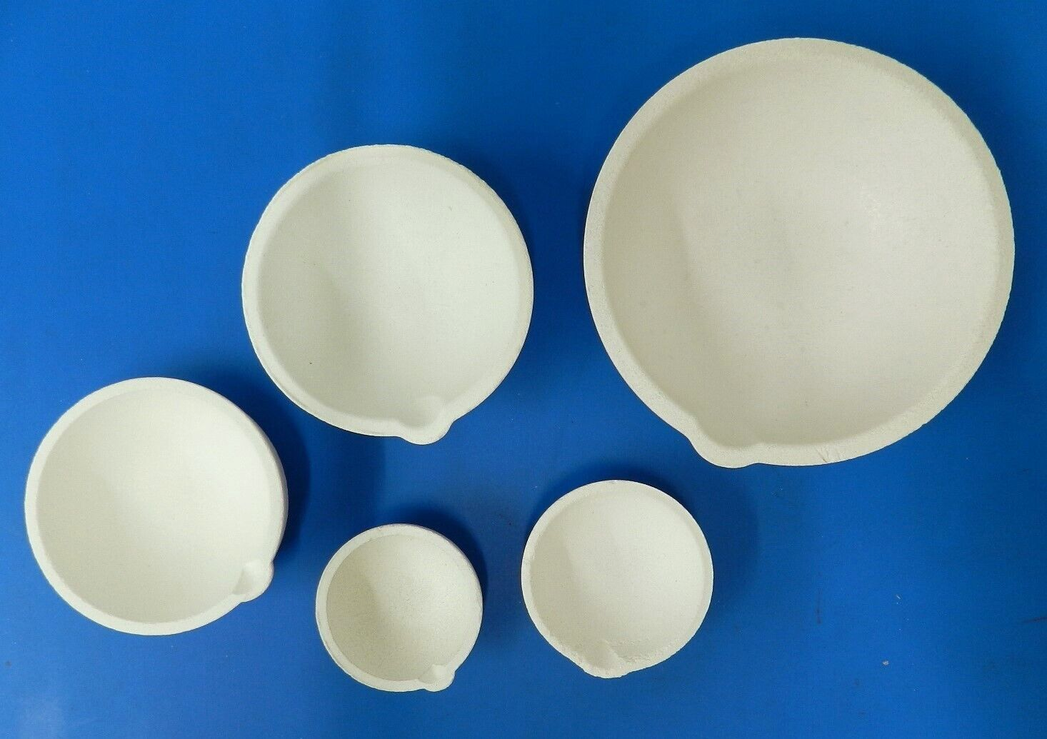 Set of 5 Melting Crucible Dishes Ceramic for Gold and Silver Precious ...
